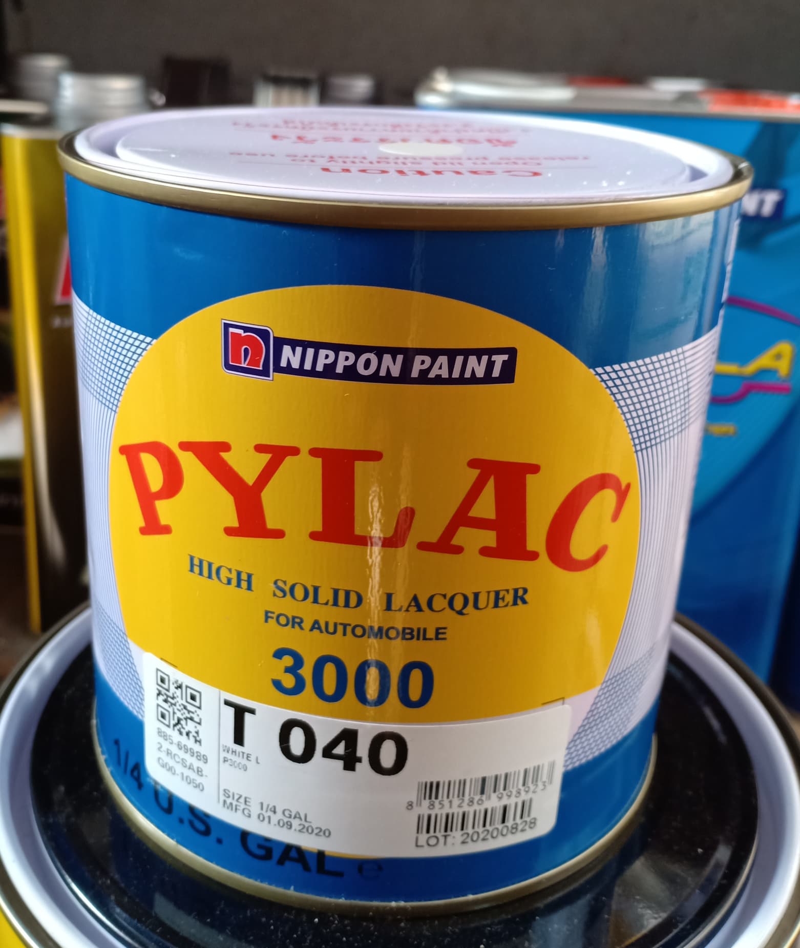 สีพ่นรถยนต์ สีรถยนต์ สีตราผึ้ง สีไพแลค 3000 PYLAC เบอร์ T-040 (สีขาว ...