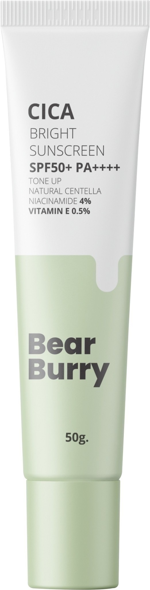 Bear burry Cica Bright Sunscreen SPF50+ PA++++ 50g แบร์เบอร์รี่ กันแดด ...