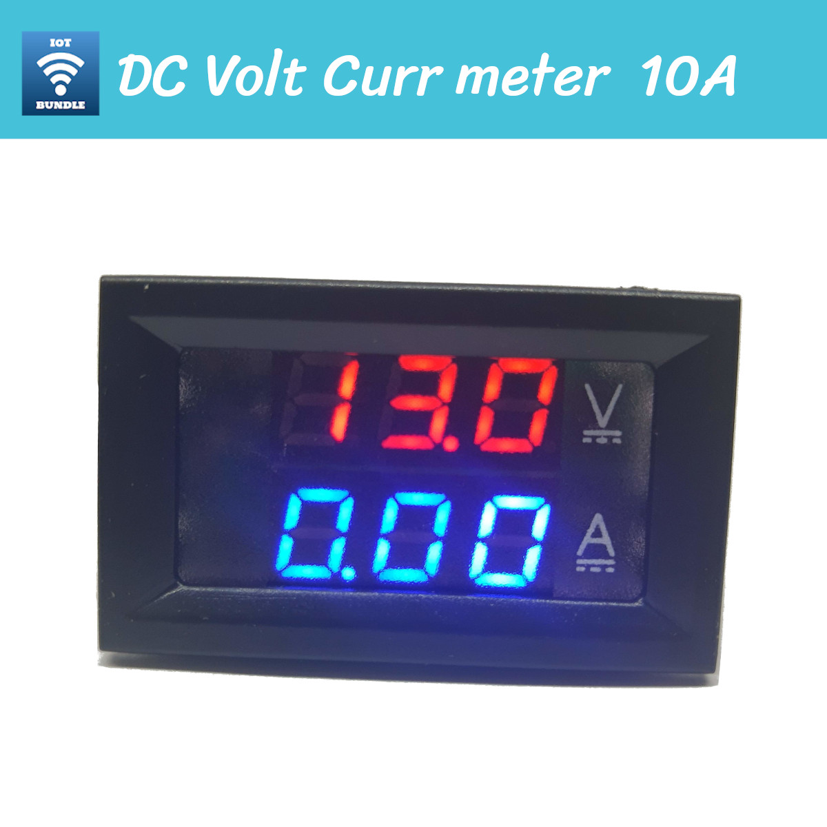 DC Digital Volt Amp meter โวลท์มิเตอร์กระแสตรงดิจิตอล วัดแรงดัน ...
