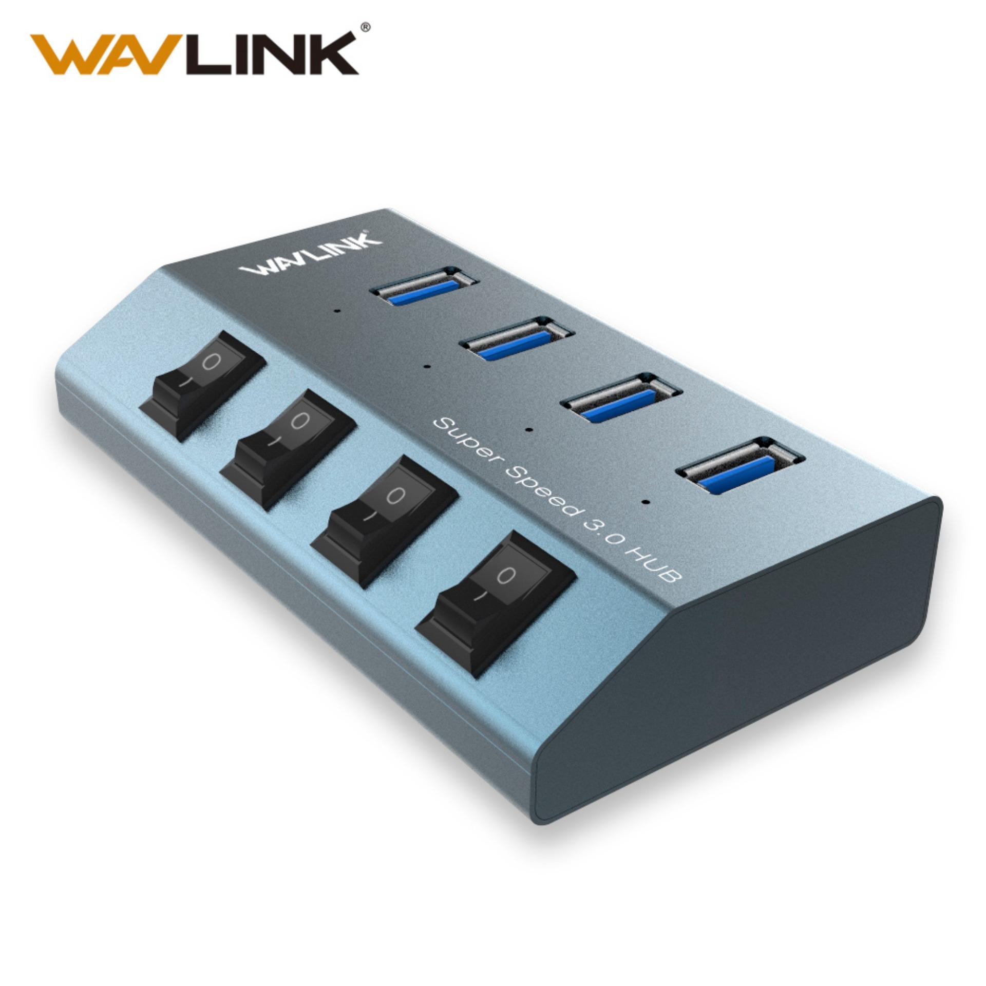 Wavlink Aluminum 4-Port USB 3.0 Hub, 3 USB 3.0 +1 Fast Charging with ...
