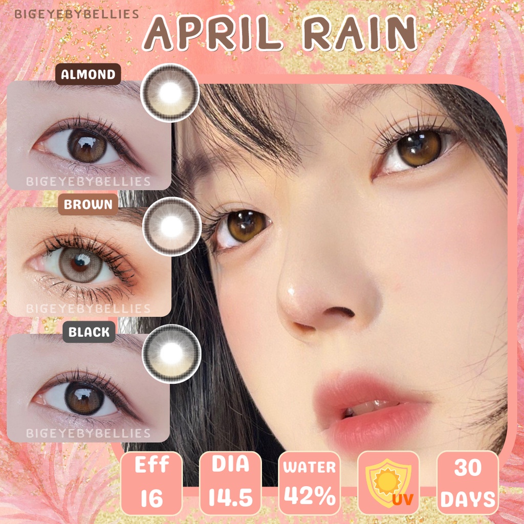 🔥คอนแทคเลนส์ ขนาดกลาง April Rain (Luxzylens) | Lazada.co.th