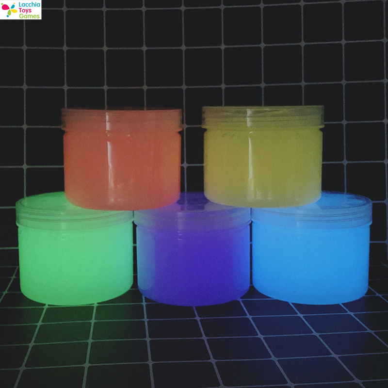 LT【ready stock】Slime Diy Solid Color Crystal Mud Luminous Foaming Glue ...