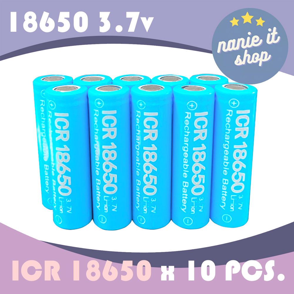 ืnanie ถ่านชาร์จ 3.7v ICR 18650 ความจุ 2200 mAh ถ่านลิเธียม - ไอออน Rechargeable Battery แบตไฟ ...