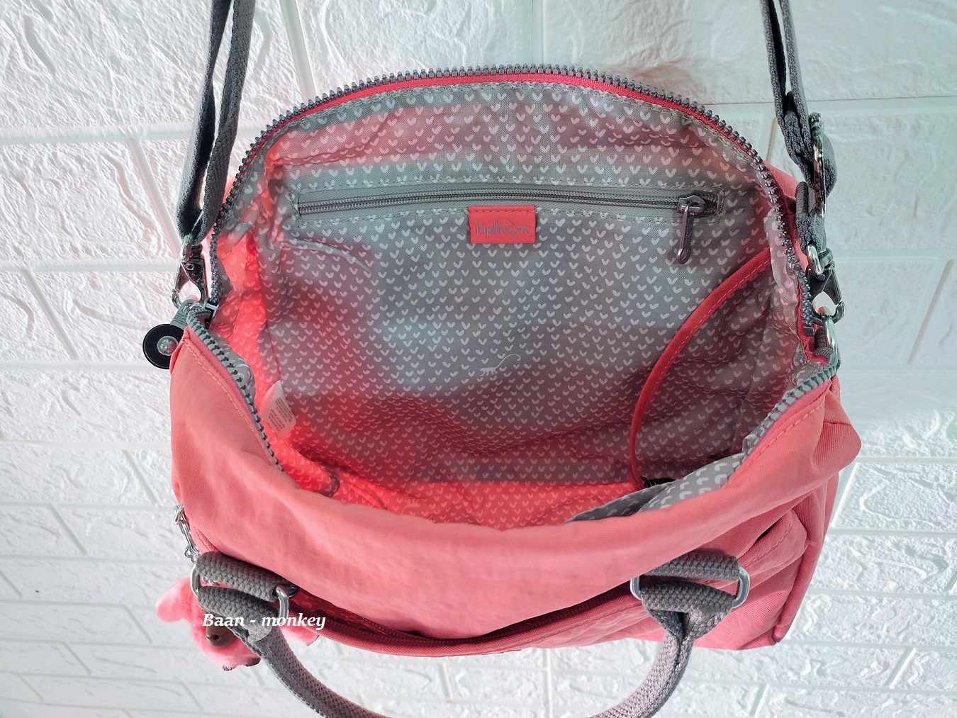 KIPLING SHOP ของแท้เบลเยี่ยม กระเป๋าถือสะพาย KIPLING BEONICA Blush Pink ...