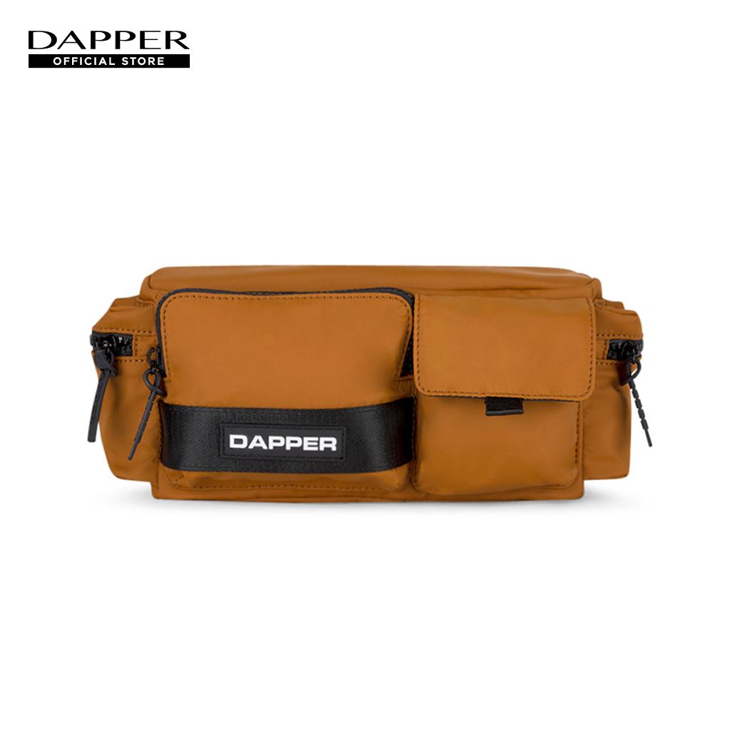 DAPPER กระเป๋าคาดอก Multi Pocket Belt Bag สีส้มอิฐ - DAPPER - ThaiPick