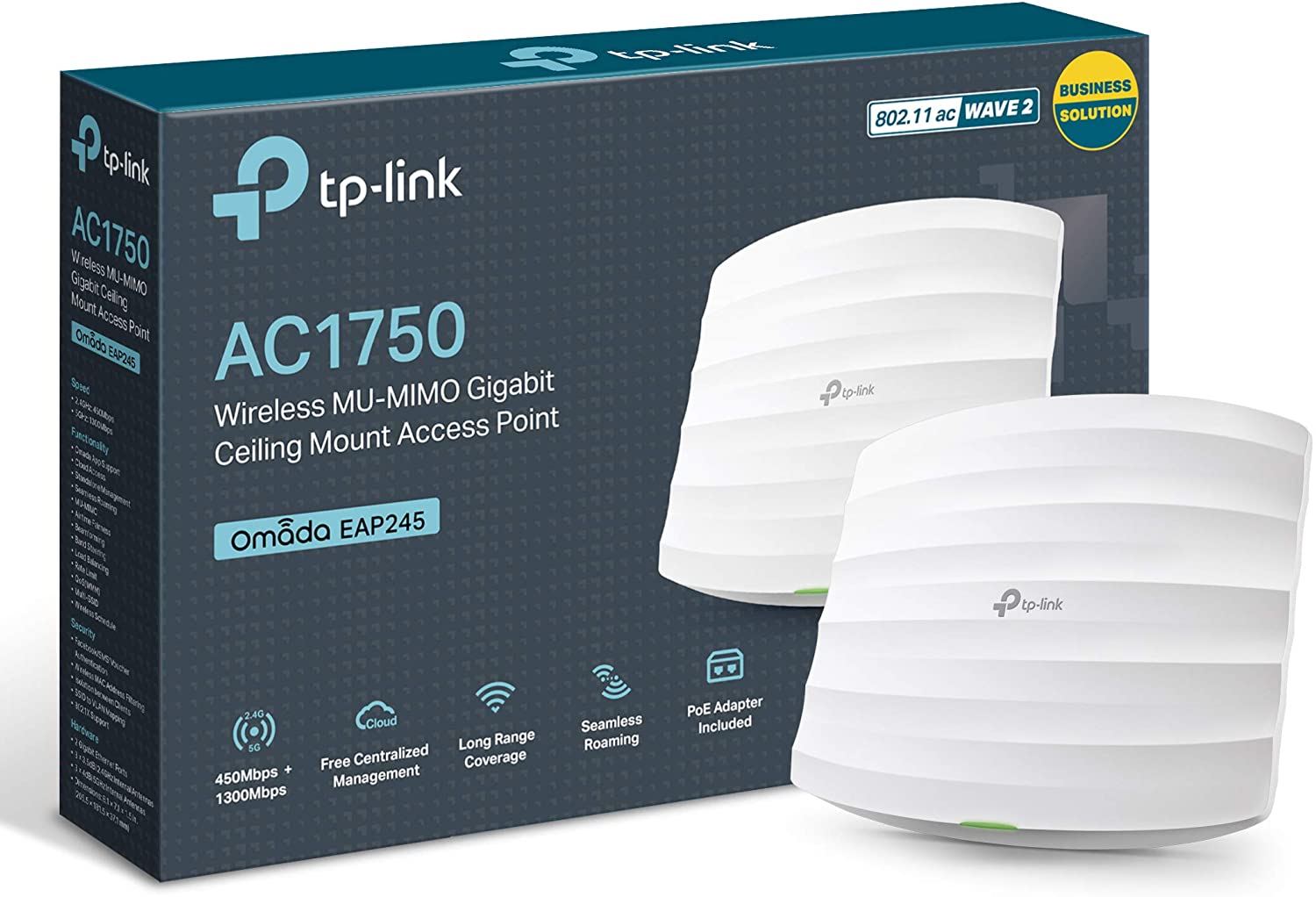 TP-Link EAP245-V3 AC1750 Wireless Dual Band Gigabit Ceiling Mount ...