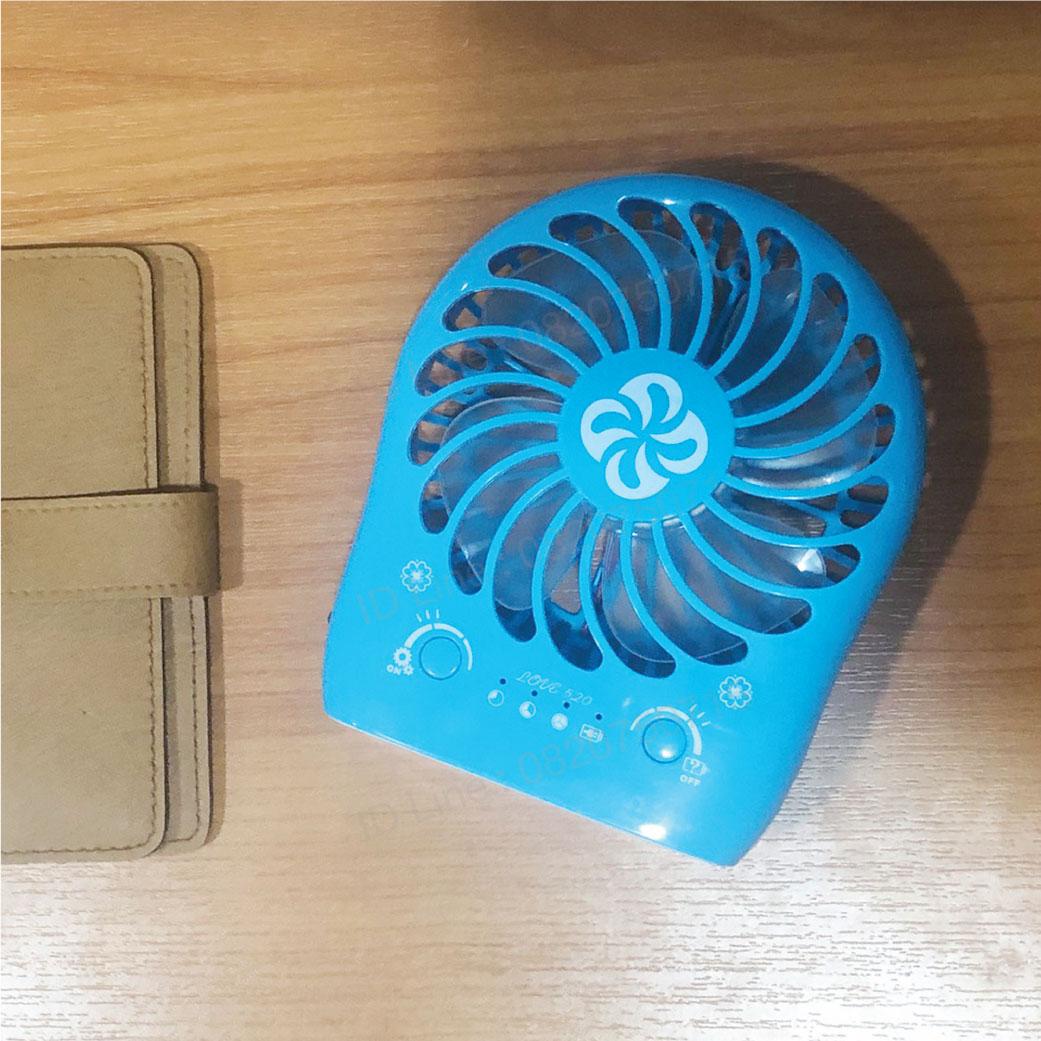 Super Mini Fan พัดลมตั้งโต๊ะพกพา พัดลมมินิ พัดลมจิ๋วไร้สาย แบบชาร์จไฟ ...