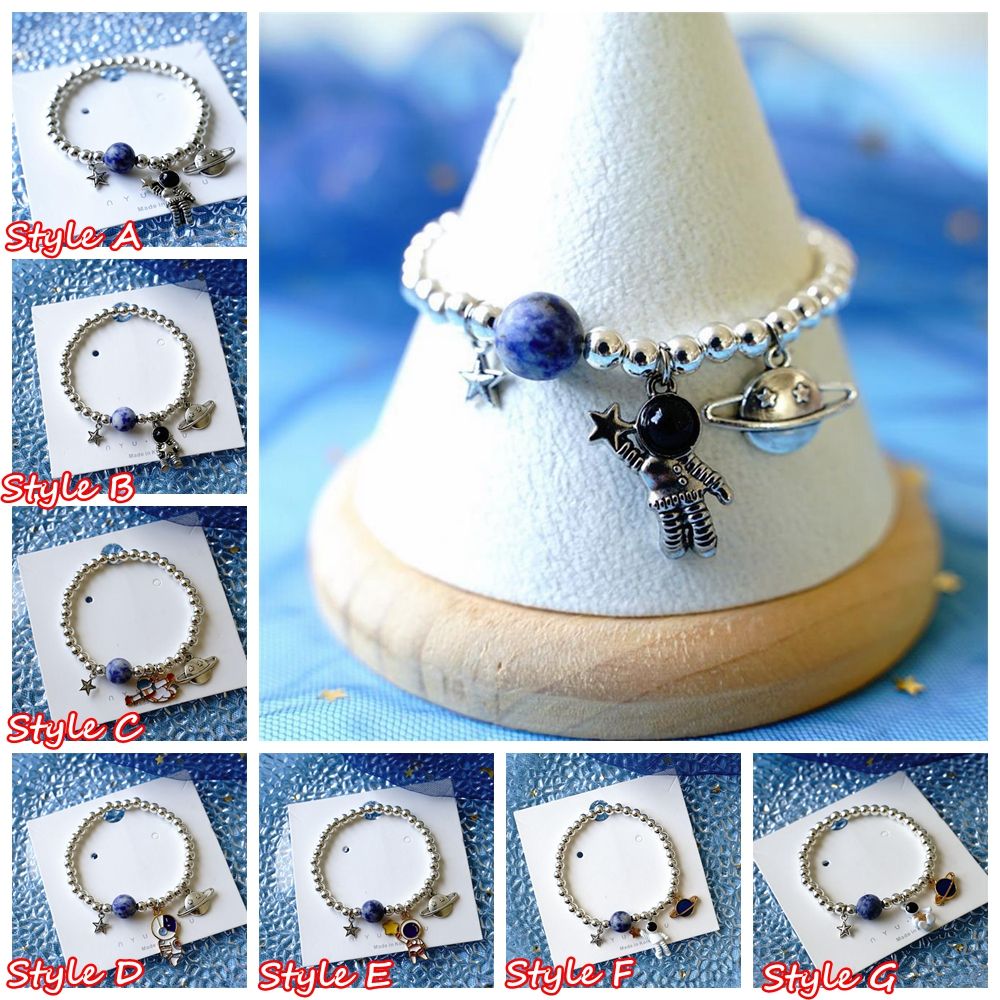 CUTE-FA ใหม่อินเทรนด์ยืดหยุ่นของขวัญเครื่องประดับกำไลข้อมือนักบินอวกาศ ...