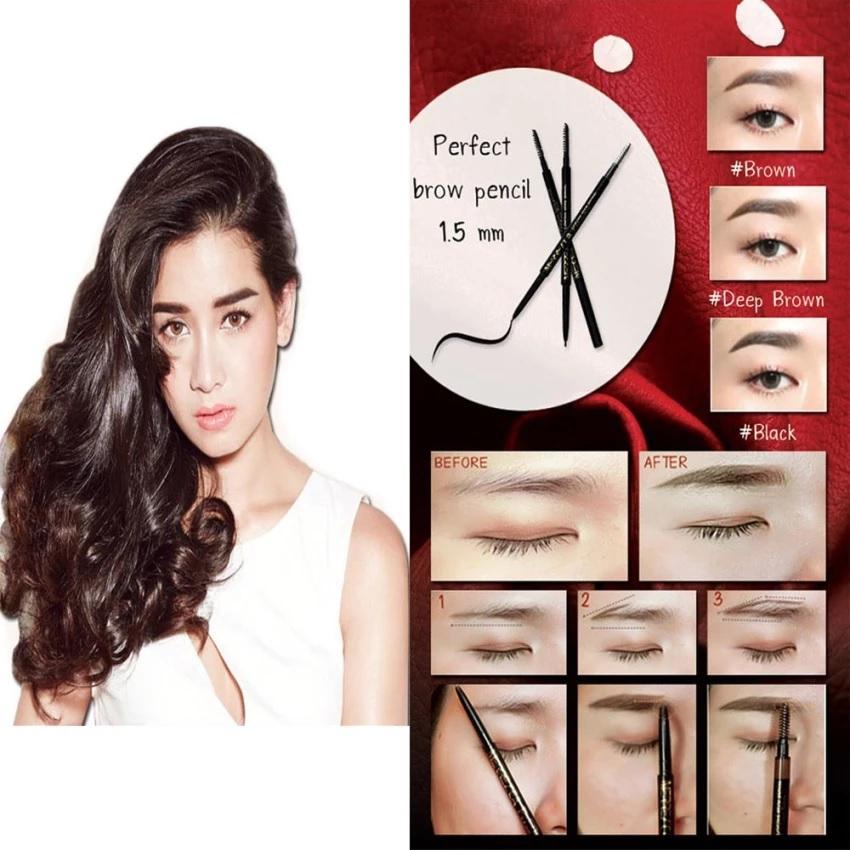 MERREZ'CA Perfect brow Pencil #Deep Brow - Beauty Health - ThaiPick
