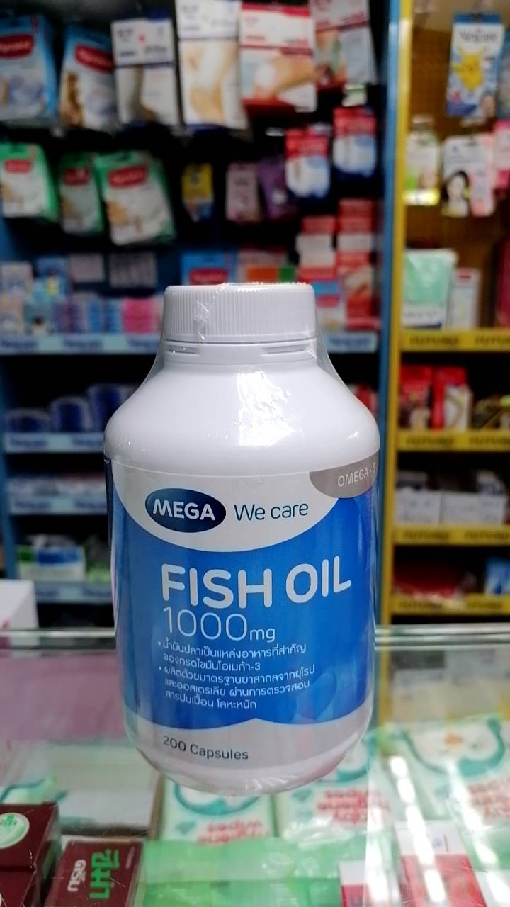 MEGA WE CARE fish oil 1000mg 200 เม็ด มีของแถม รับประกันของแท้ ของใหม่ | Lazada.co.th