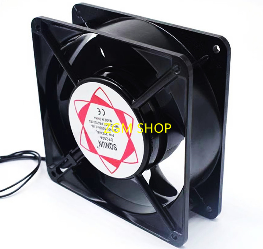 พัดลมระบายความร้อน พัดลมตู้rack ตัวลมac Squon 12cm 220 240v ปลั่กเสียบ
