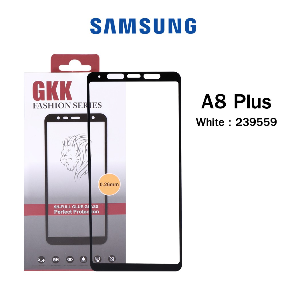 ลดราคาสุดๆ GKK ฟิล์มกระจก 5D เต็มจอ สำหรับ Sumsung A8 plus A8 A6 A750 A6Plus A2CORE A9(2018) A30 ...