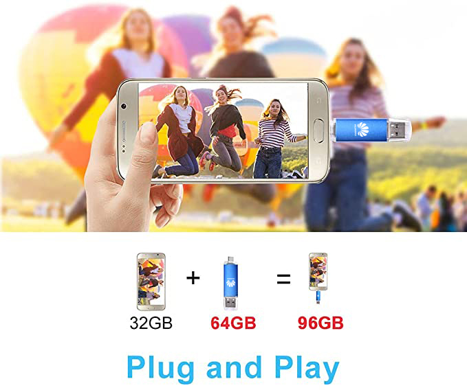 HUAWEI otg USB flash drive USB 2.0 pen drive for android/pc smartphone ...