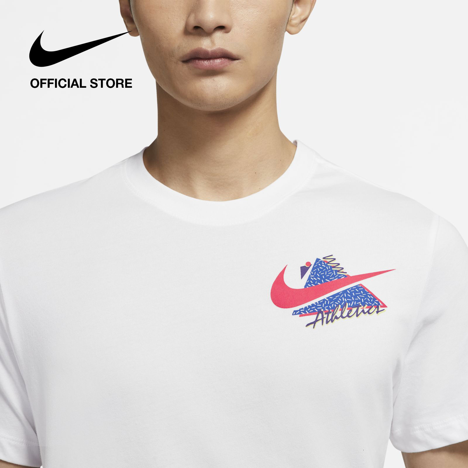 Nike Mens Back Alphabet Logo Tee - White - Nike - ThaiPick