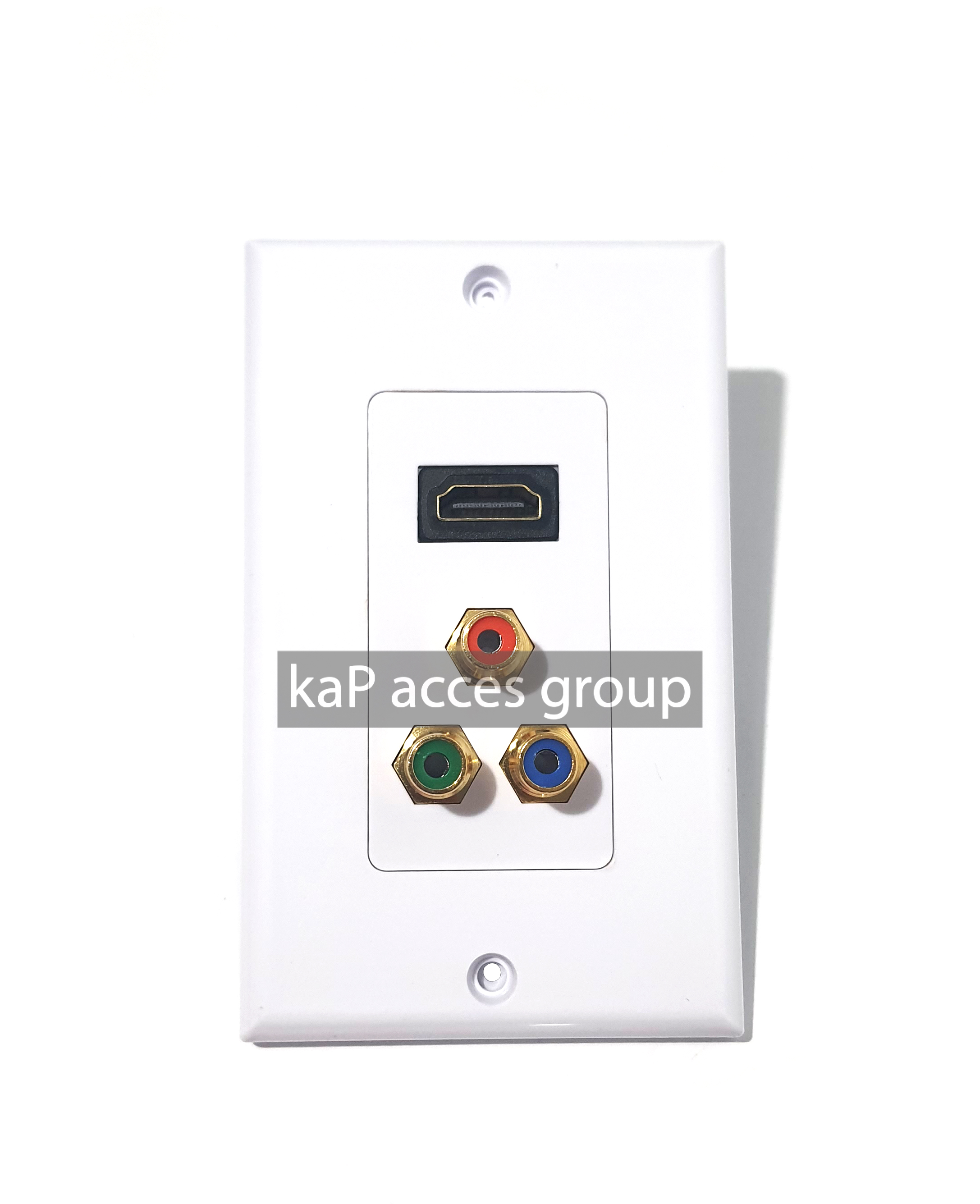หน้ากากเต้ารับติดผนัง HDMI / RCA AV Component Plate Outlet | Lazada.co.th