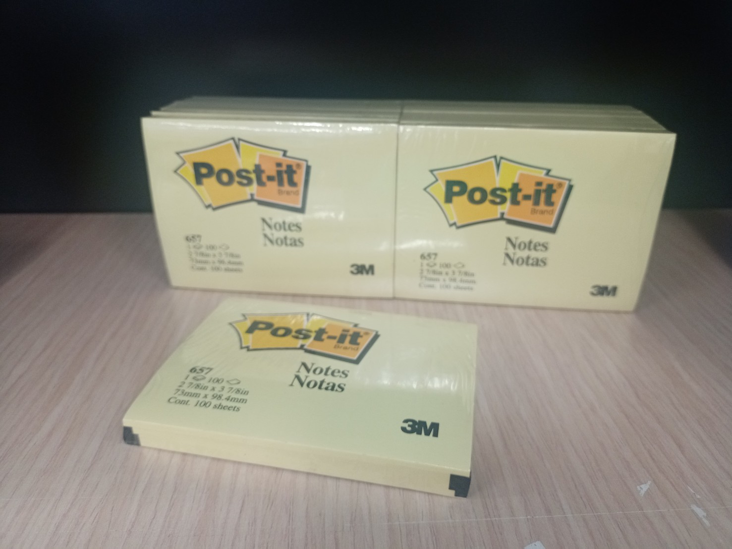 Post-It Note 657 3x4 แพ็ค12(เล่มละ100แผ่น)6007630850023 - SJ.Plaza ...