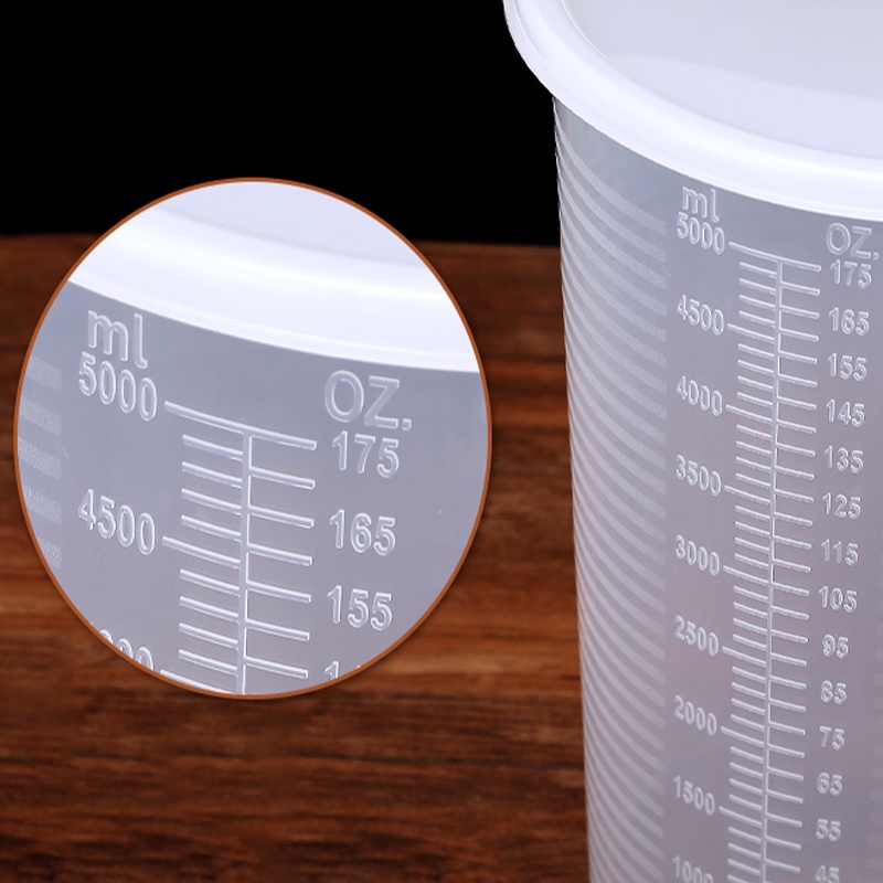 เหยือกตวงพลาสติก พร้อมฝาปิด ถ้วยตวงพลาสติกใส บิ๊กเกอร์ขนาด 2000ml 5000ml - 4JgUDQRb - ThaiPick