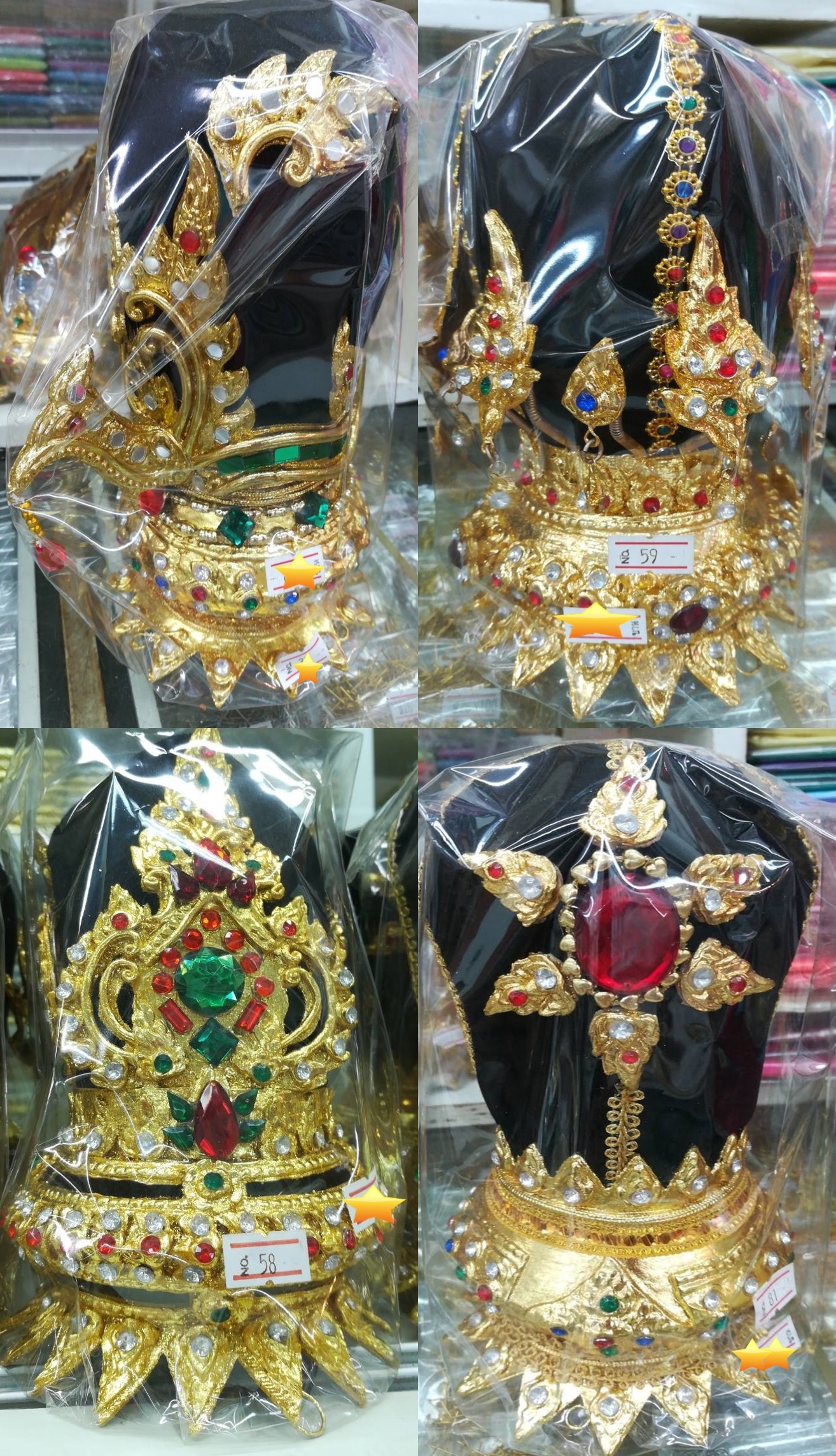PINเกี้ยวพร้อมโก๊ะผมมีทั้งเด็กและผู้ใหญ่ 5แบบ เครื่องประดับชุดไทย ...