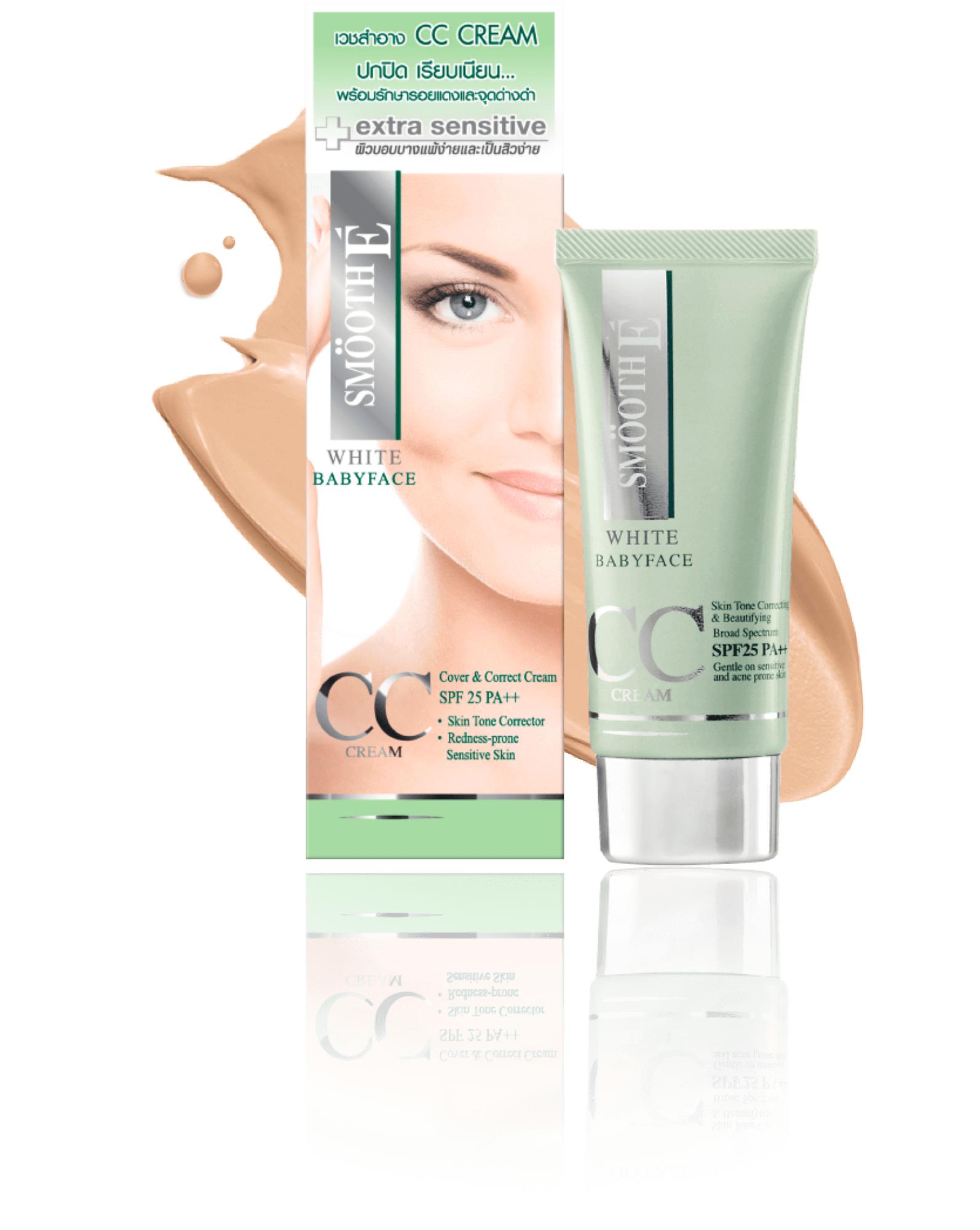 Smooth E White Baby Face CC Cream 7 g. (1 ชิ้น) - KK Cosmetics - ThaiPick