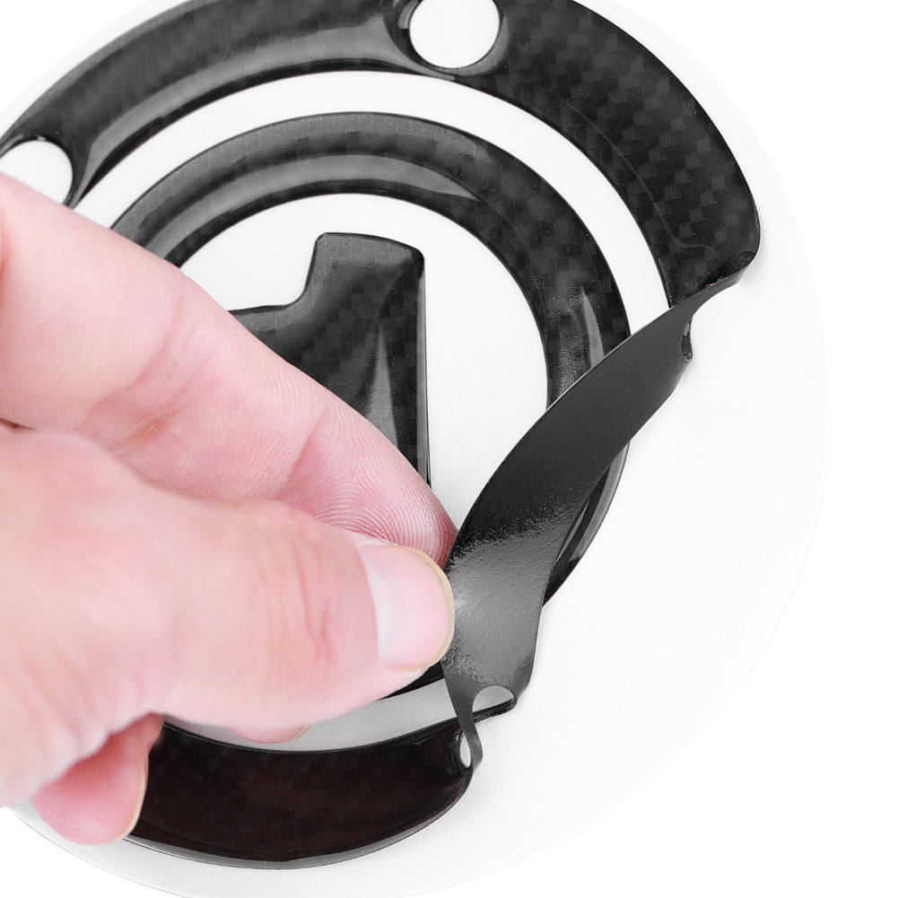 Carbon Fiber Motorcycle Gas Tank Cap Pad Cover Sticker Decals for ...