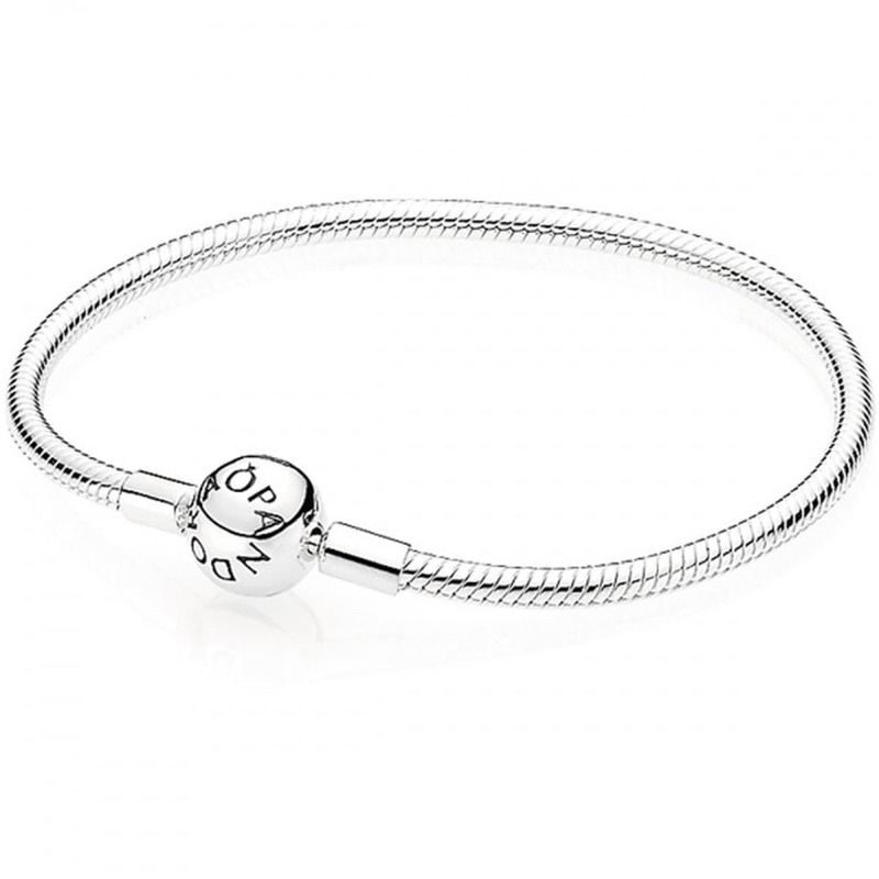 Pandora Blue leather bracelet with sterling silver clasp ครื่องประดับ ...