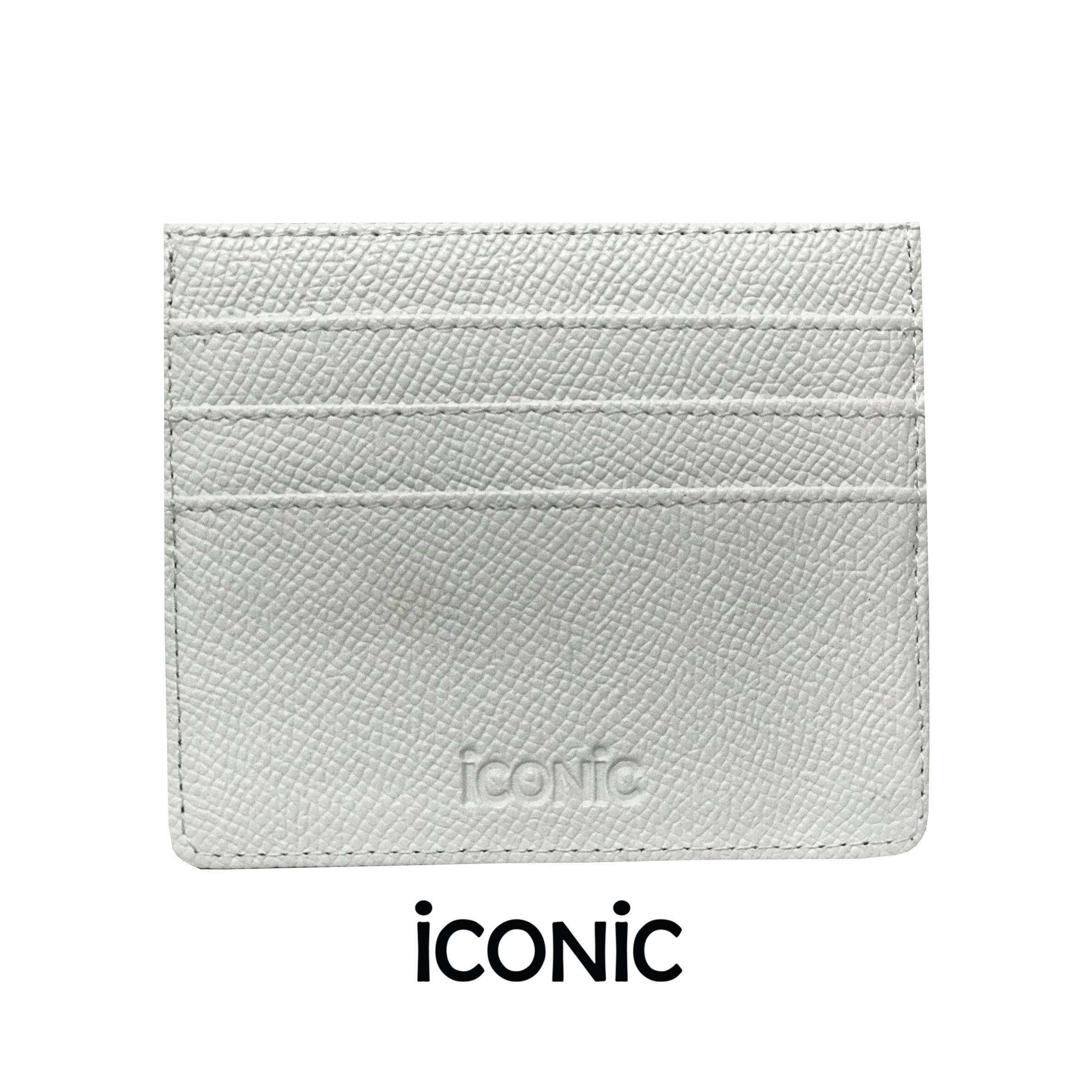 iCONiC WHITE CARD HOLDER 3849 กระเป๋าใส่บัตร หนังพิมพ์ลาย บรรจุกล่องสวย ...