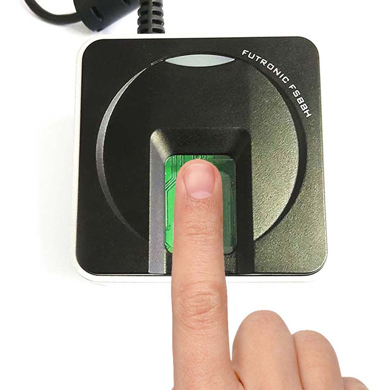 Futronic รุ่น FS88H FIPS201/PIV Compliant USB2.0 Fingerprint Scanner เครื่องสแกนลายนิ้วมือ แบบ ...