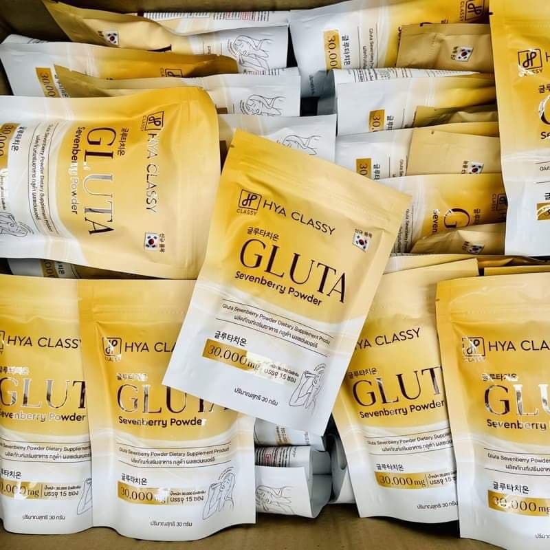 กลูต้าวิตซีกรอกปาก Hya Classy Gluta / Vit-C กลูต้าวิตซี ไฮยาคลาสซี่ กลูต้าผิวขาว - TA89 Shop ...