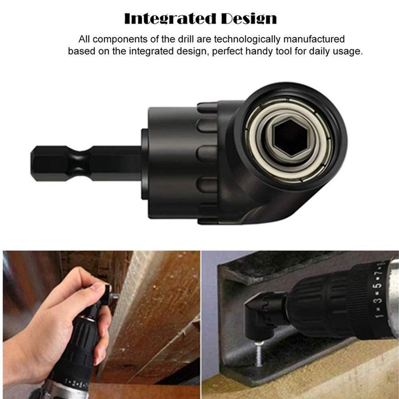 4 Pcs Power Drill Sockets Adapter Sets 360°Rotatable Hex Shank Impact ...