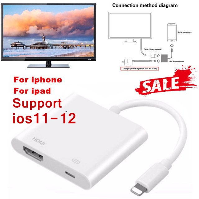 โปรโมชั่น Lightning iphone to Digital AV TV HDMI Cable Adapter For iPad ...