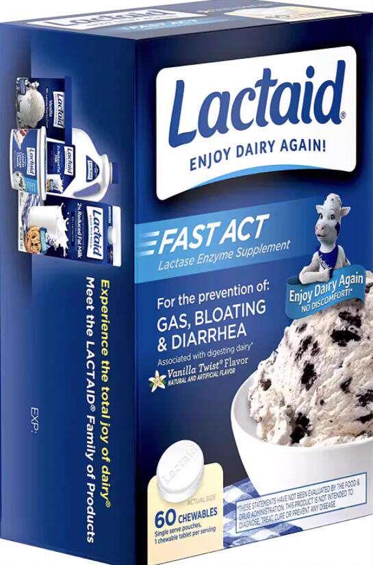 Lactaid Fast Act Lactose Intolerance Chewables Lactase | Lazada.co.th