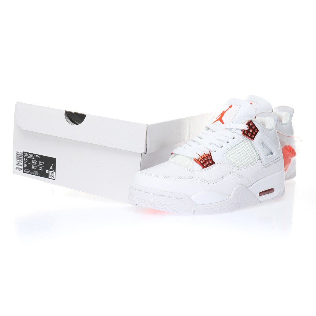 NEW Nike Air Jordan 4 Retro Red Metallic Michael Jordan AJ4 Middle Top ...