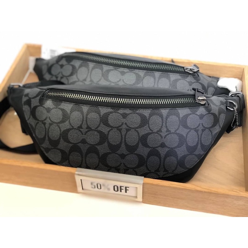 กระเป๋าคาดอก แท้100% COACH WARREN BELT BAG IN SIGNATURE CANVAS (COACH ...