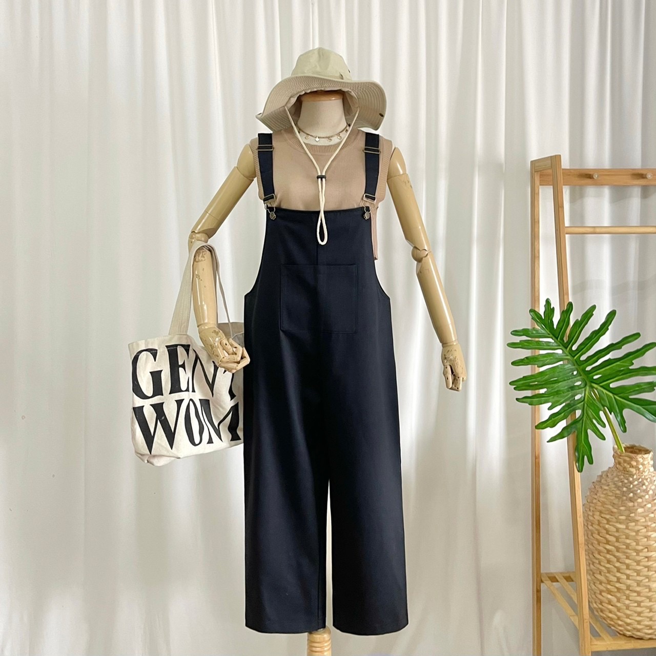 ⚡️ เอี้ยมขายาว ผ้าคัตตอนแท้ ผ้าหนา มี 6 สี #JJ27 - ละลานตา เสื้อผ้าแฟชั่น - ThaiPick