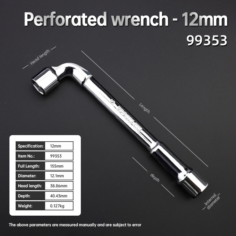 L-shaped Pipe Socket Wrench Car Repair Tool Set 6-22MM Shaped Hexagonal ...
