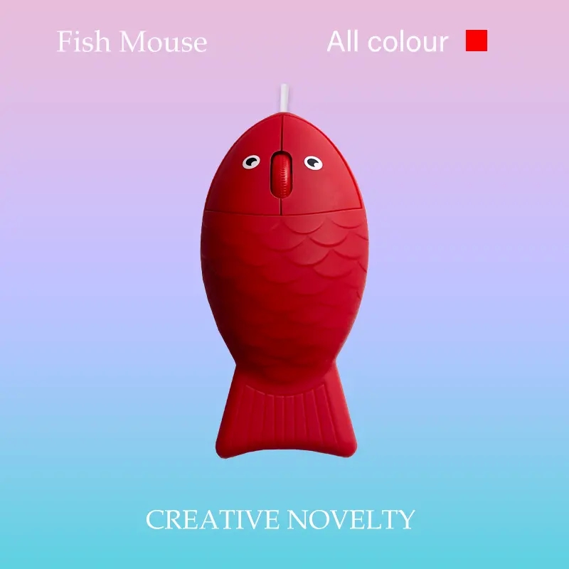 Mouse wired mouse fish shape mouse 1600dpi เมาส์แบบมีสาย เมาส์ ...