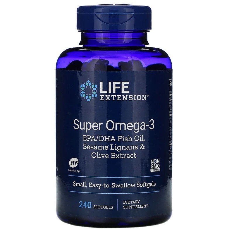 NEW พร้อมส่ง Life Extension Omega Foundations Super Omega-3 60120240 ...