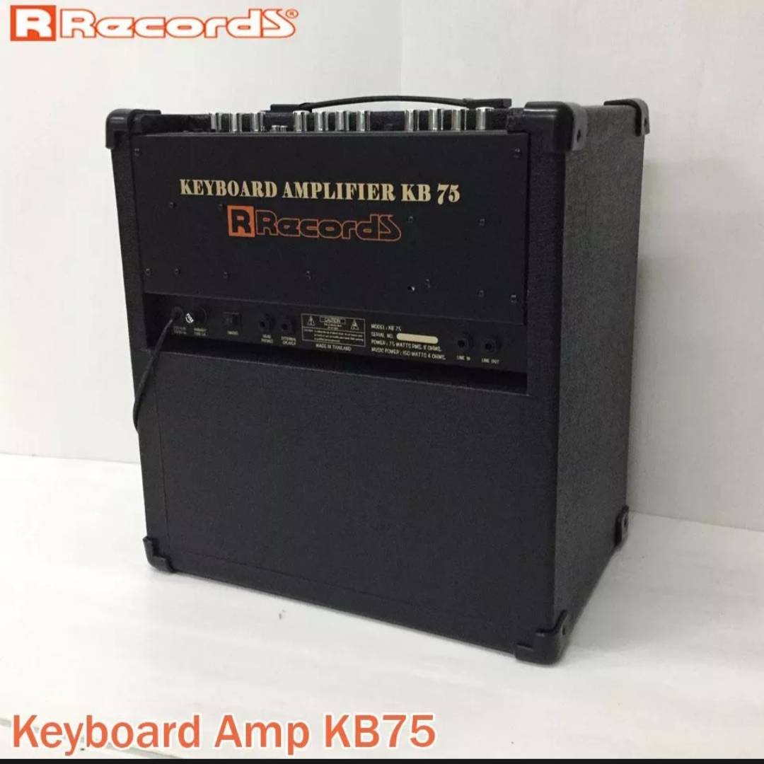 แอมป์คีย์บอร์ด Records รุ่น KB75 สายแจ็ค สำหรับคีย์บอร์ด กลองไฟฟ้า 1ช่องUSB เต็มกำลังวัตต์ - PR ...