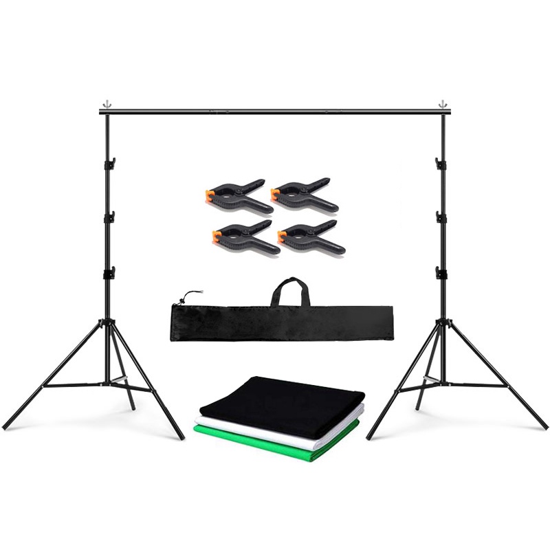 200 x 200CM Photography Background Support System Kit For Stand Tripod ...