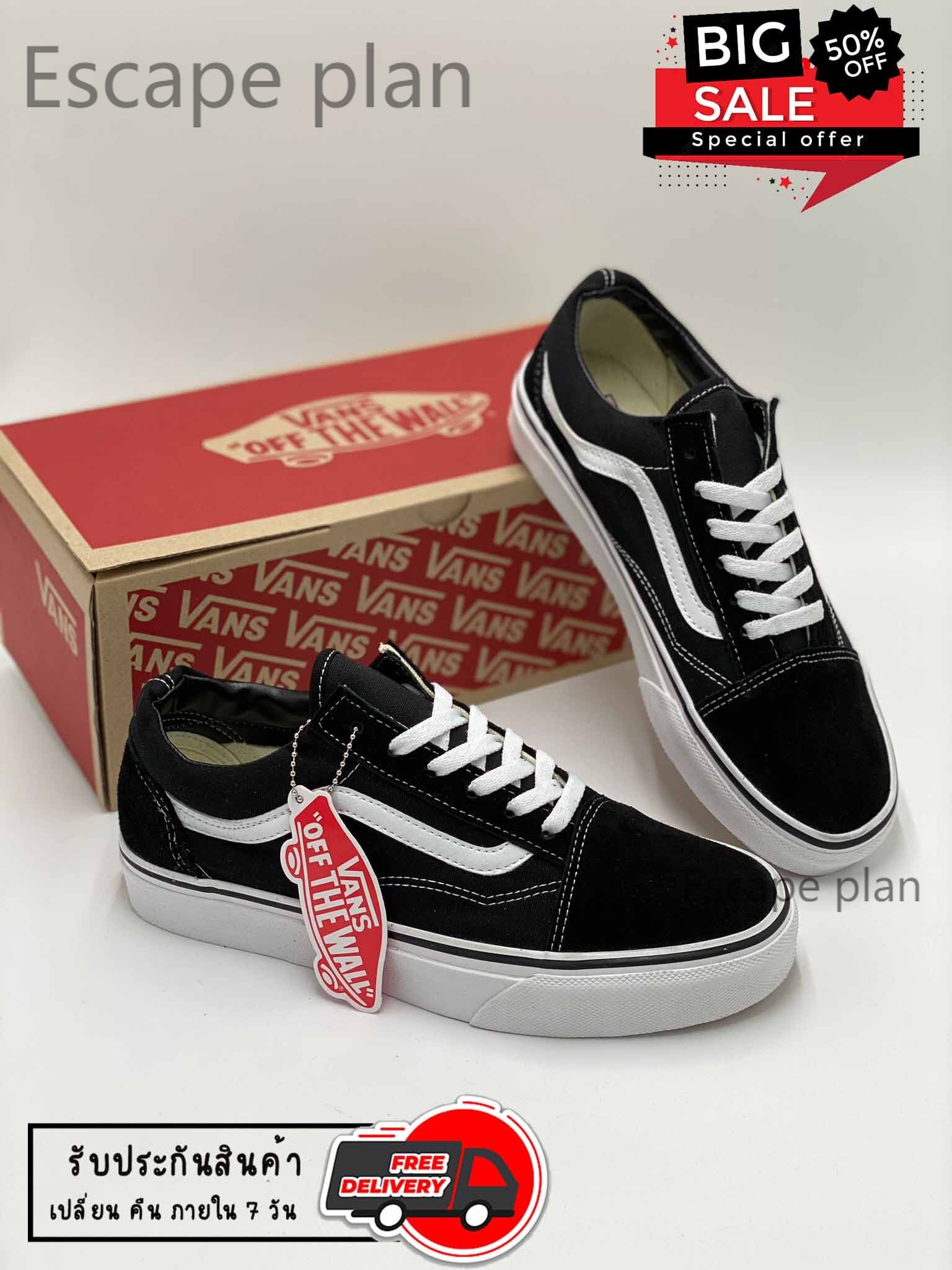 รองเท้าผ้าใบvans Old Skool ️สวยแท้100 รองเท้ากีฬา รองเท้าผ้าใบผู้ชาย
