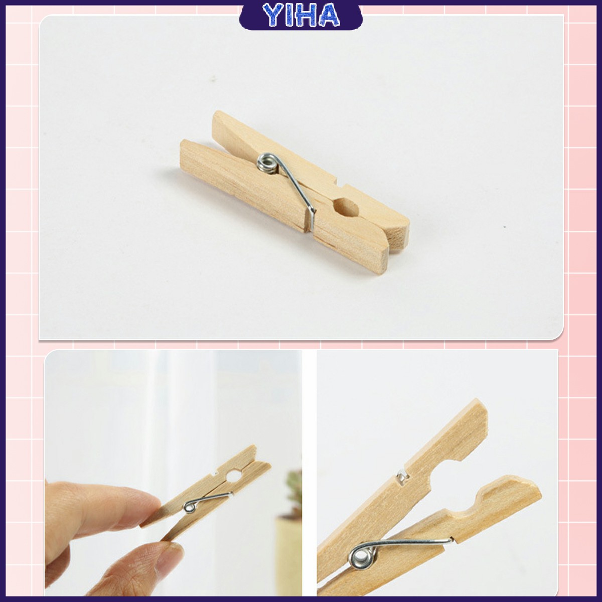 Yiha จัดส่งในกทม ไม้หนีบรูป ขนาดเล็ก คลิปมัลติฟังก์ชั่น คลิปหนีบรูปภาพ ...