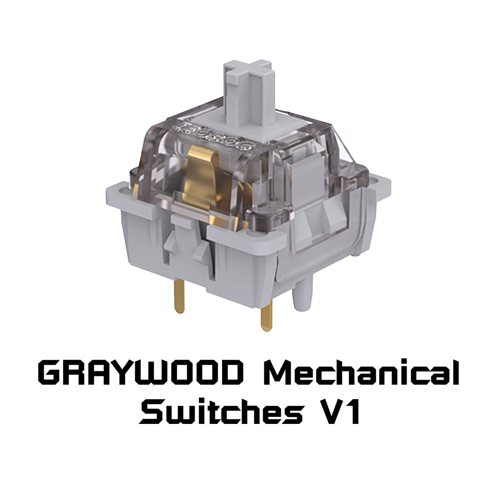 คีย์บอร์ดเกมมิ่ง Nubwo NECRITZ X37 Mechanical GRAYWOOD Switches V1 CIY ...