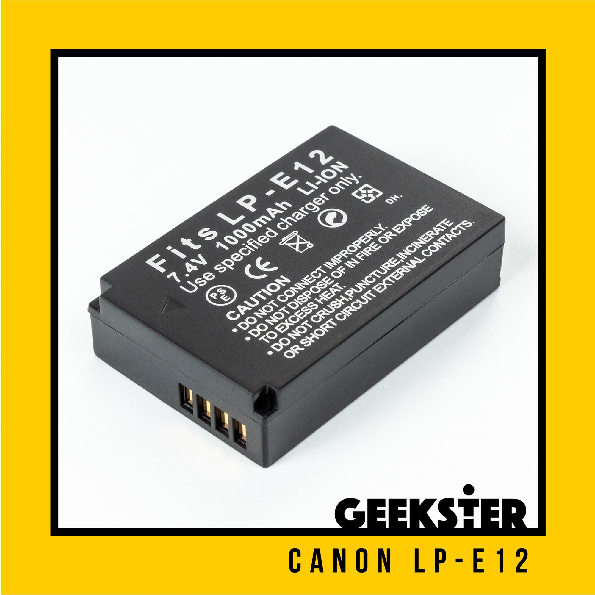 แบตเตอรี่ CANON LP-E12 สำหรับกล้อง CANON รุ่น EOS M10, M50, M100, 100D, EOS M, EOS M2 ( Camera ...