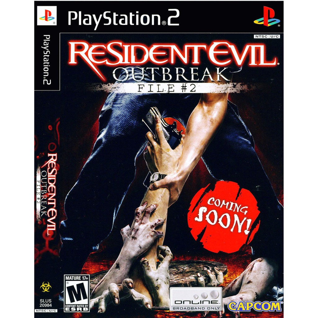 แผ่นเกมส์ Resident Evil Outbreak file 2 PS2 Playstation 2 คุณภาพสูง ...