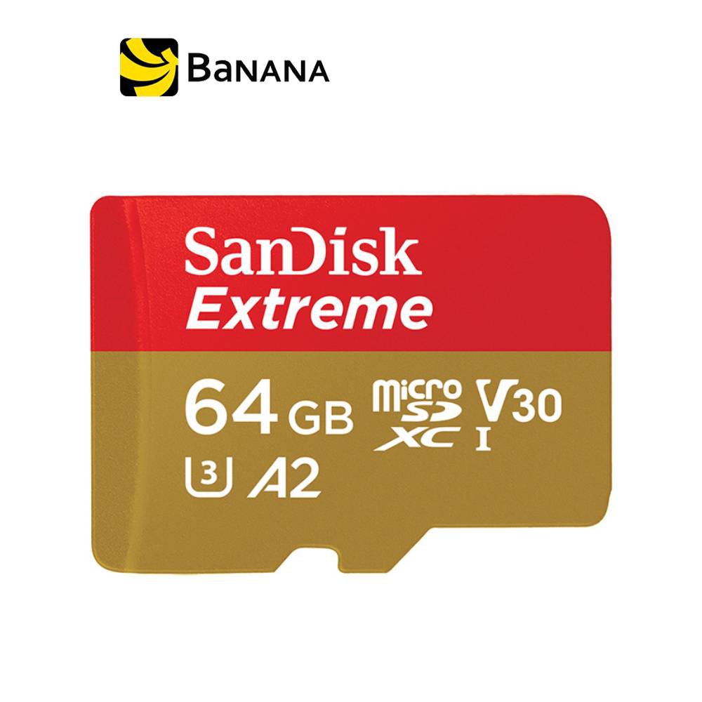 SANDISK EXTREME MICRO SD 64 GB R 160MB S W 60MB S V30,A2 - MEMORY CARD ...