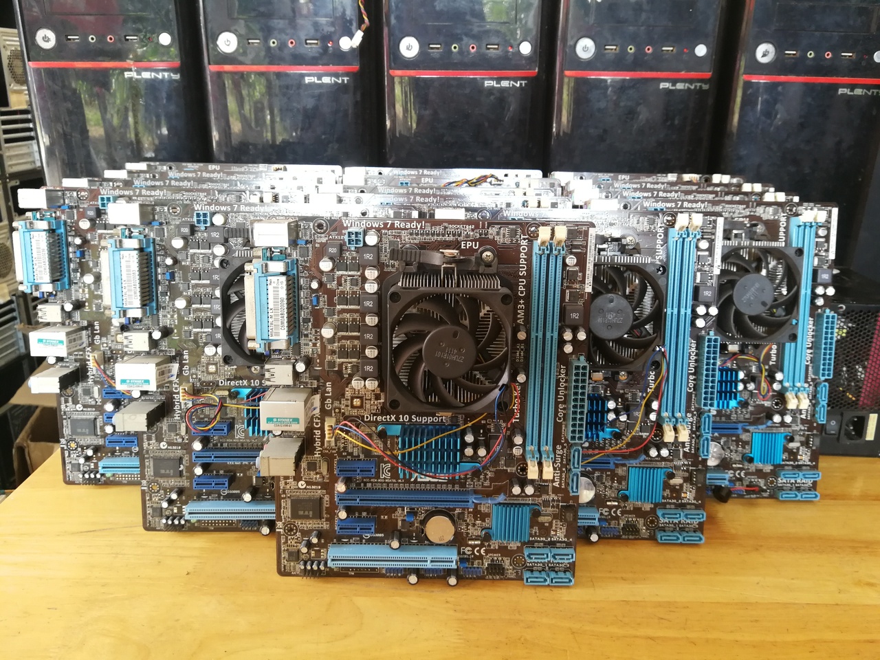 AMD Phenom II X4 B55 3.3 GHz 4คอร์ (เมนบอร์ด) AM3 FX คล่ะรุ่น RAM 4GB ...