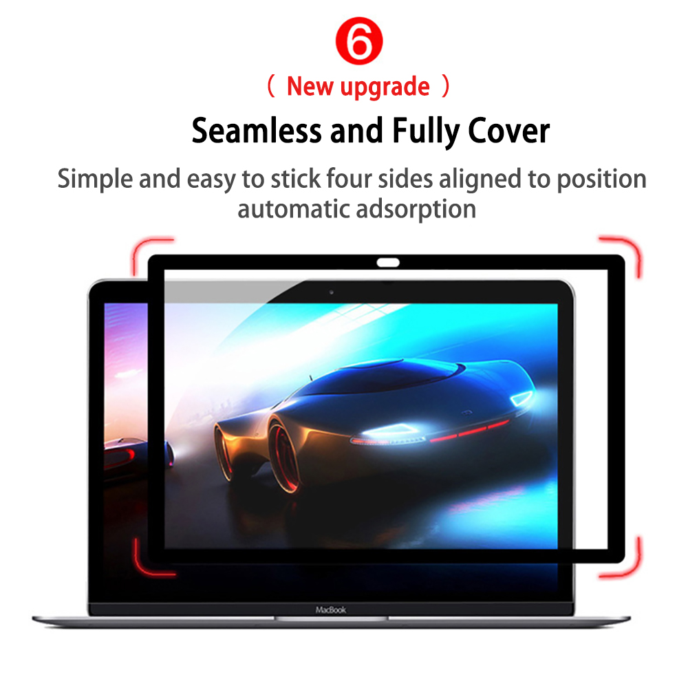 Black frame Screen sticker HD Anti Scratch Screen Protector for MacBook ...