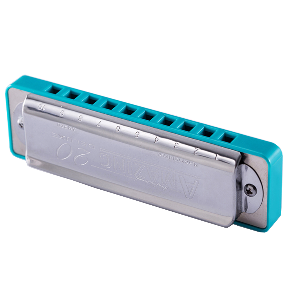 KONGSHENG Harmonica Diatonic 10 Hole Blues Harp Mouth Organ Key C ABS ...