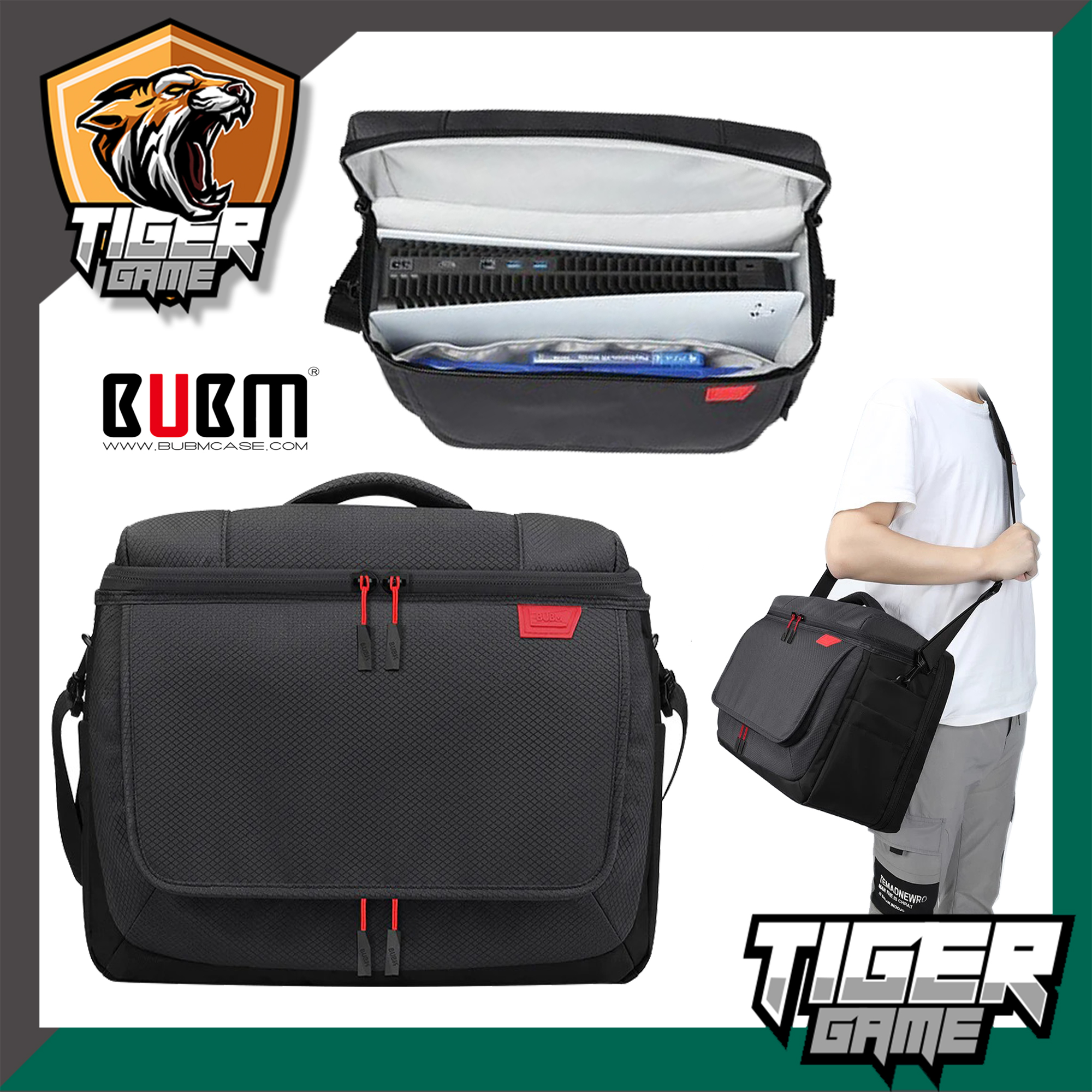 BUBM กระเป๋าสะพายข้างใส่เครื่อง Playstation 5 (กระเป๋าสะพายข้าง PS5 ...