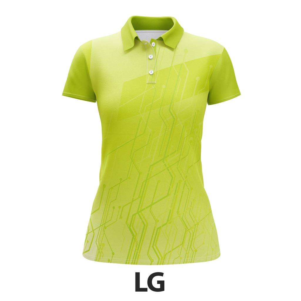 เสื้อคอปก SA303 เสื้อกีฬาหญิง SPORT DAY ผ้าไมโครพิมพ์ลาย ทรงสวย ใว่สบาย ...